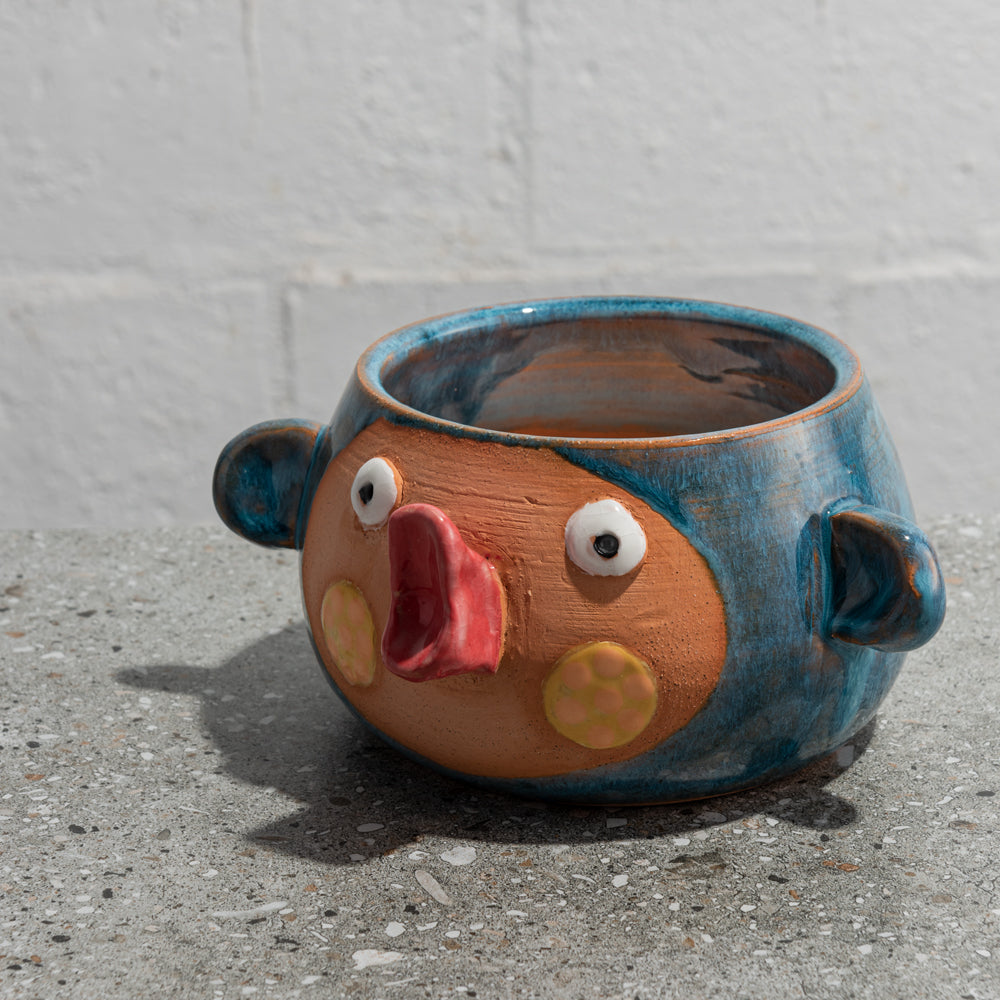 Planter Pot Funny Face – Living Clay Australia